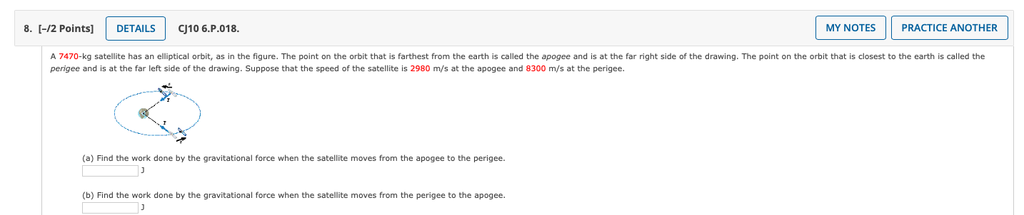 Solved perigee and is at the far left side of the drawing. | Chegg.com