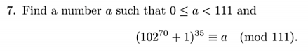 Solved Find a number a such that 0≤a