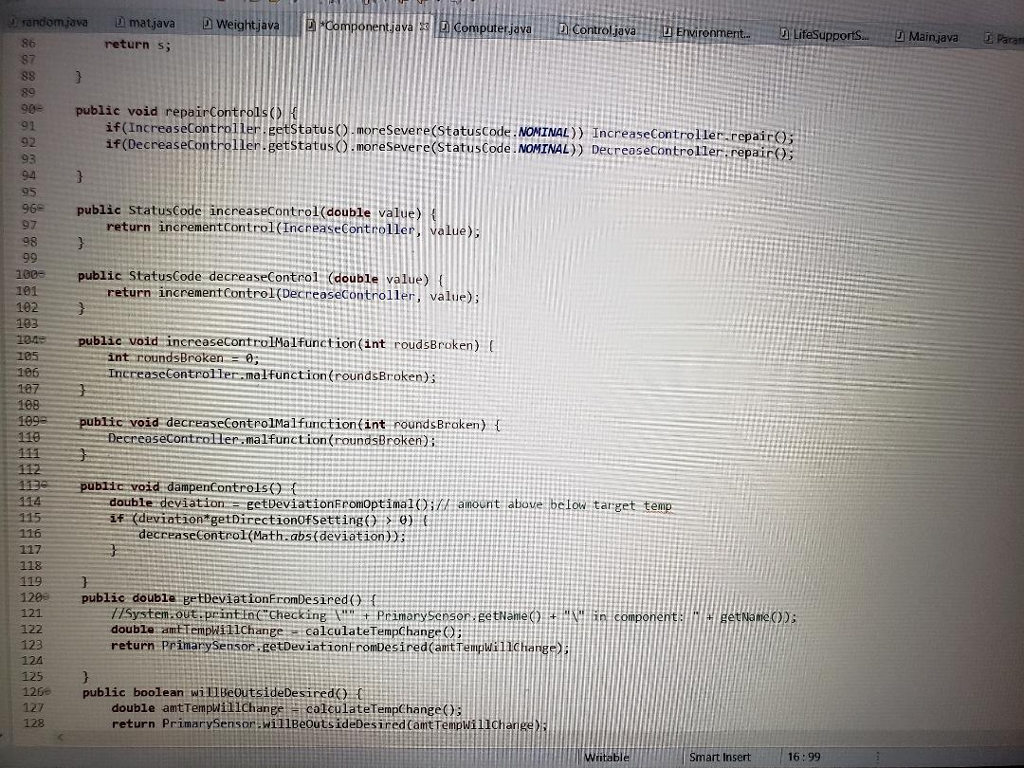 Solved Debug Space shuttle in Java. Consists of public | Chegg.com