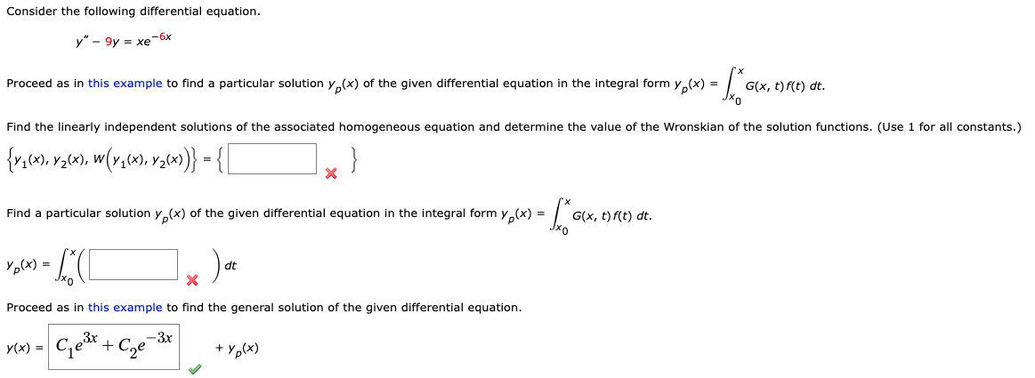 Solved Consider the following differential equation. | Chegg.com