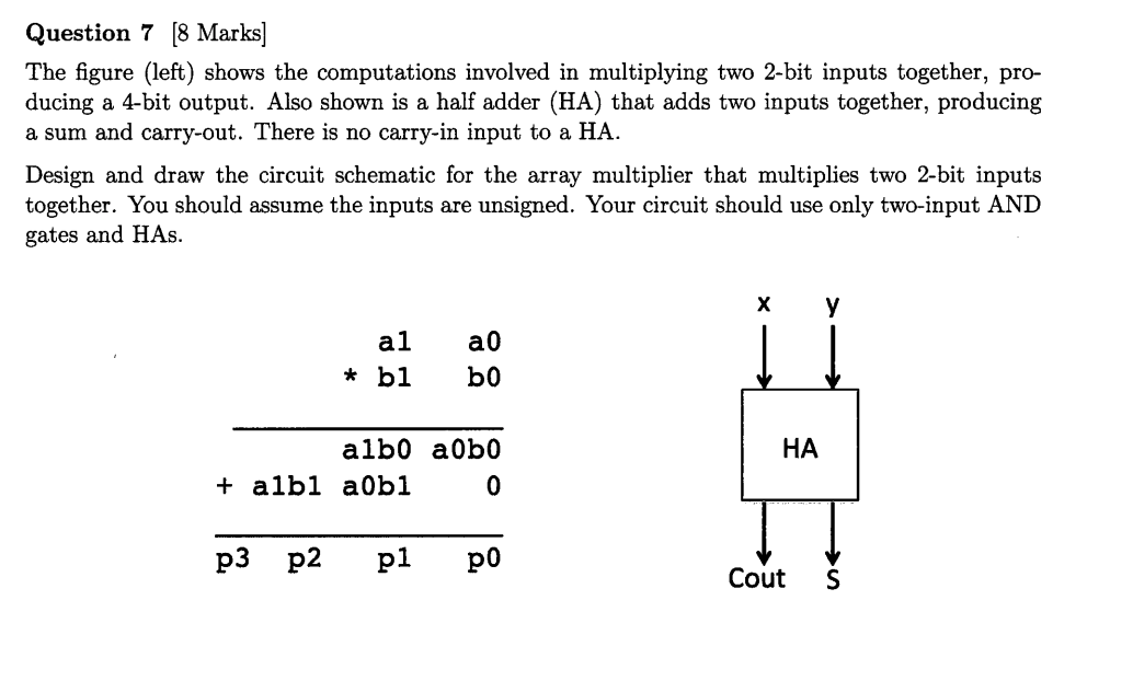 Solved Question 7 [8 Marks] The figure (left) shows the | Chegg.com