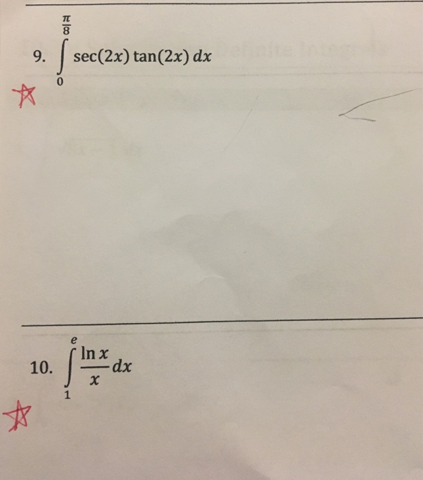 Solved 8 sec(2x) tan(2x) dx In x 10. 訳 | Chegg.com
