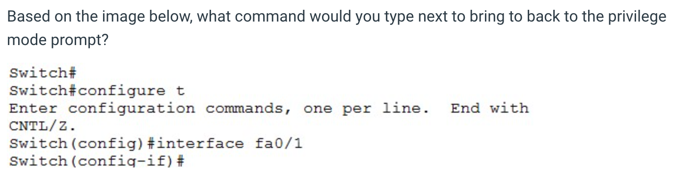 Solved Based on the image below, what command would you type | Chegg.com