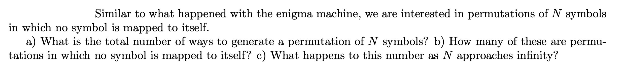 Solved Similar to what happened with the enigma machine, we | Chegg.com
