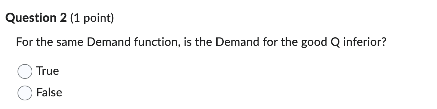 Solved Consider the following Demand function describing the | Chegg.com