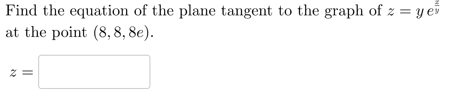 Find the equation of the plane tangent to the graph | Chegg.com