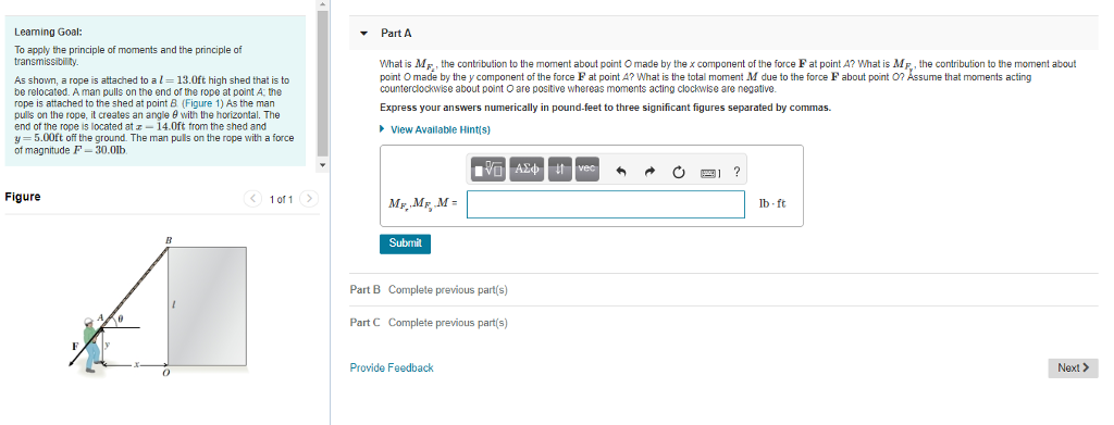 Solved Leaming Goal: Part A To apply the principle of | Chegg.com