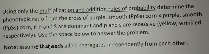 Solved Principles of Biology. Multiplication and addition | Chegg.com