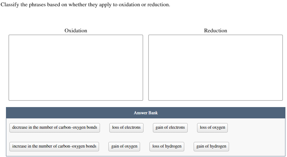 Solved Classify the phrases based on whether they apply to | Chegg.com