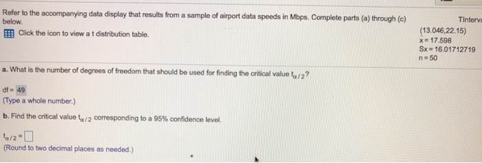 Solved Refer to the accompanying data display that results | Chegg.com