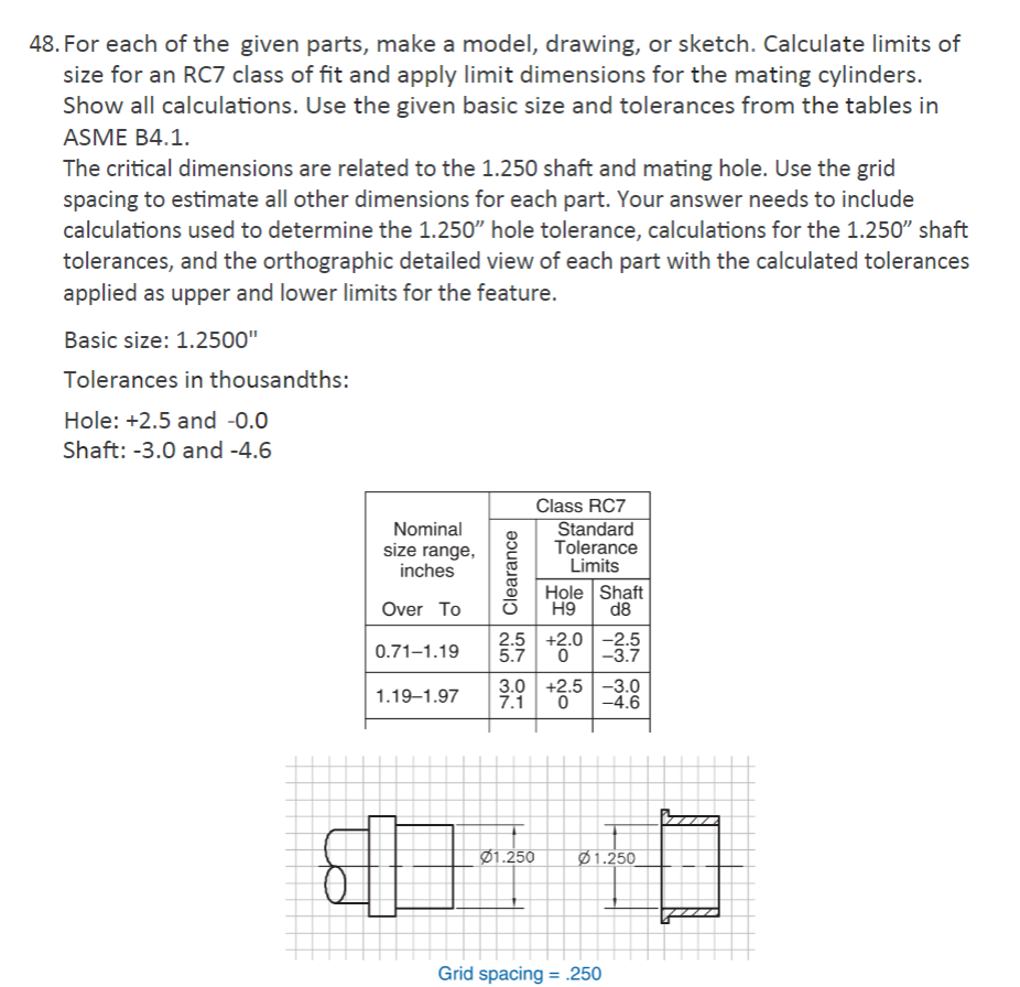 Solved For each of the given parts, make a model, drawing, | Chegg.com