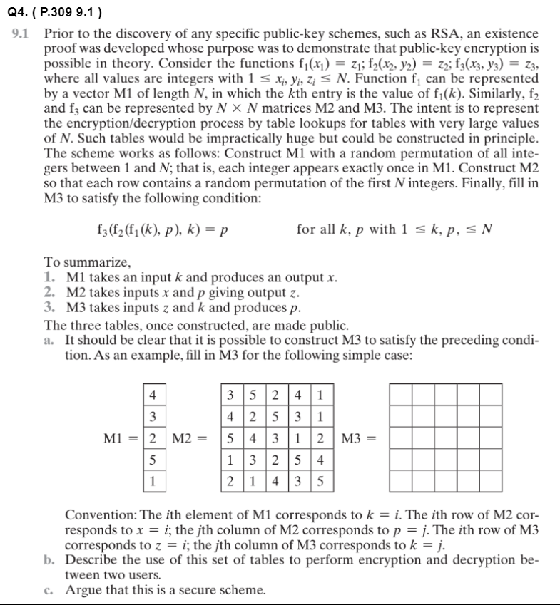 Solved 1 Prior to the discovery of any specific public-key | Chegg.com