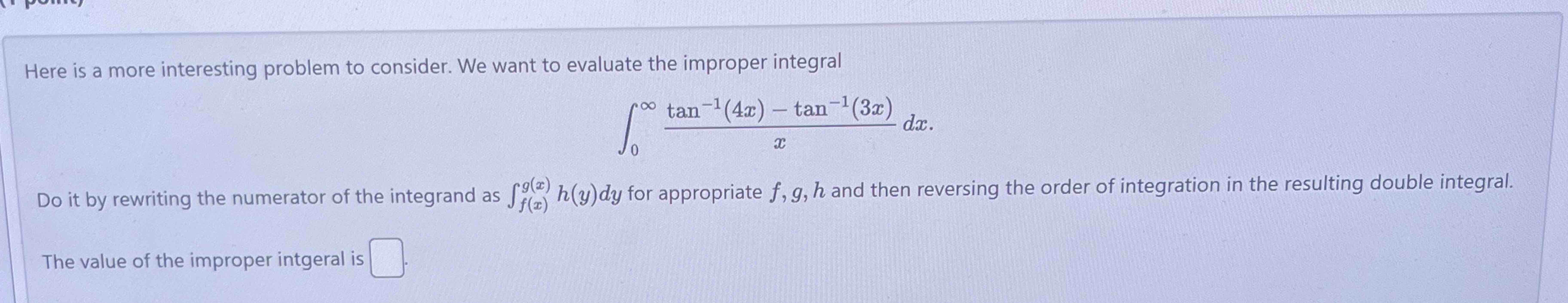 Solved Here is ﻿a more interesting problem to ﻿consider. We | Chegg.com