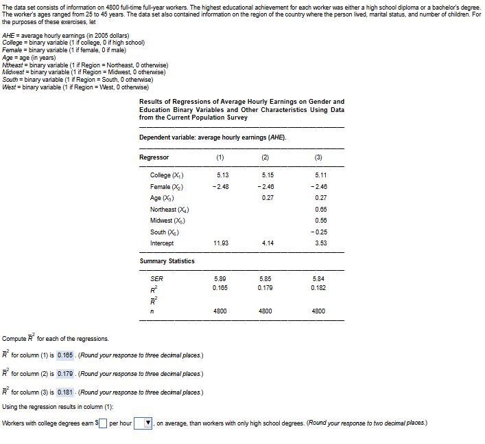Solved The data set consists of ﻿information on 4800 | Chegg.com