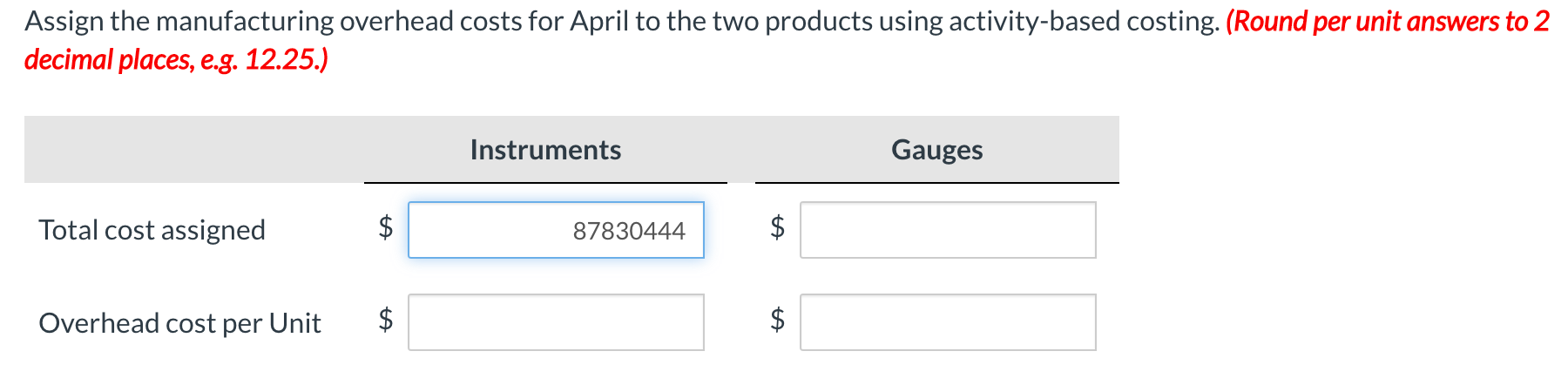 Solved Crane, Inc. manufactures two products: missile range | Chegg.com