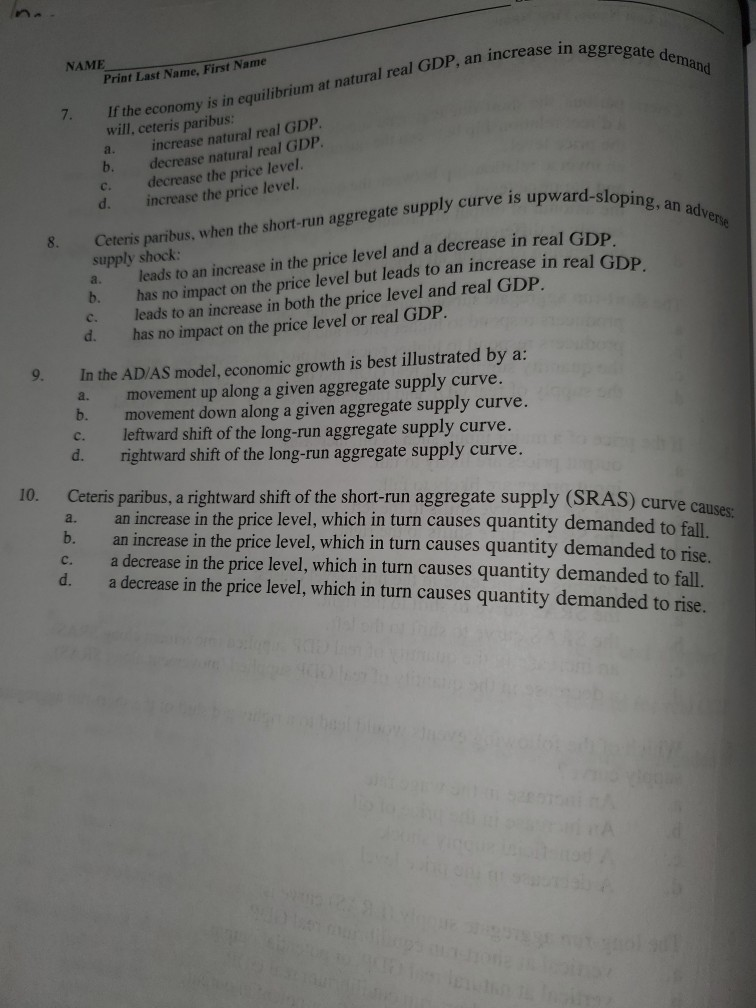 Solved NAME Print Last Name, First Name AGGREGATE | Chegg.com