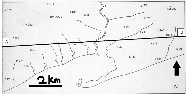 Solved Draw contours lines with a C.I. of 40 m. Remember to | Chegg.com
