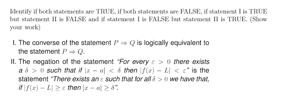 Solved Identify if both statements are TRUE, if both | Chegg.com