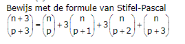 Solved Bewijs met de formule van Stifel-Pascal | Chegg.com