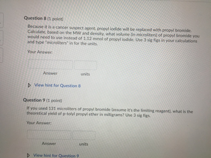 Solved Question 8 (1 point) Because it is a cancer suspect | Chegg.com