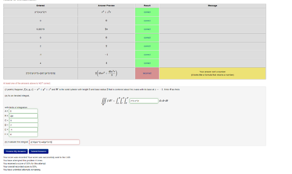 Solved (2 ports) Suppose f(x,y,z)−z2+y2+z2 and W is the 501 | Chegg.com