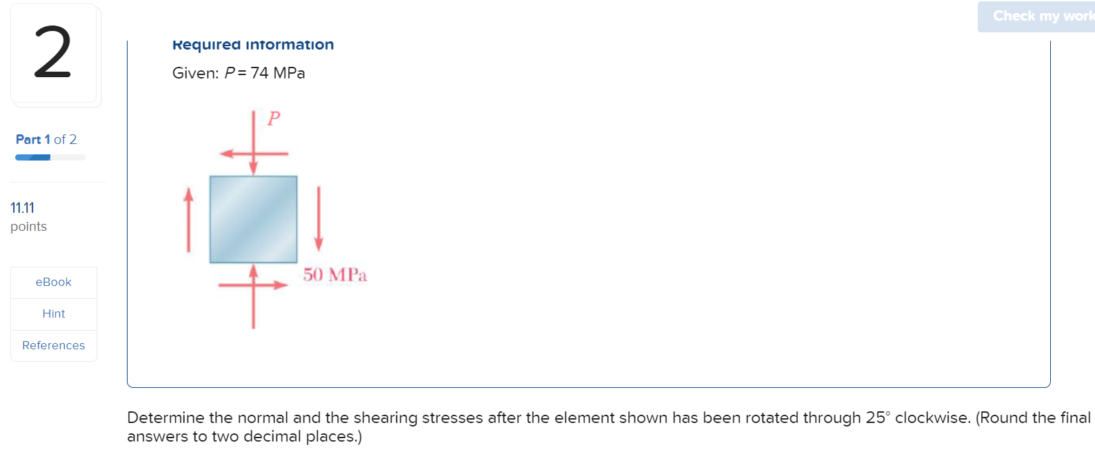 Solved Kequired intormation Given: P=74MPa Determine the | Chegg.com Solved Kequired intormation Given: P=74MPa Determine the | Chegg.com