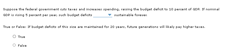 Solved Suppose the federal government cuts taxes and | Chegg.com
