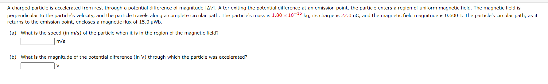 Solved A charged particle is accelerated from rest through a | Chegg.com