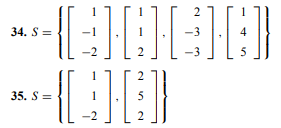 Solved In Exercises 32-35, determine whether the given set S | Chegg.com