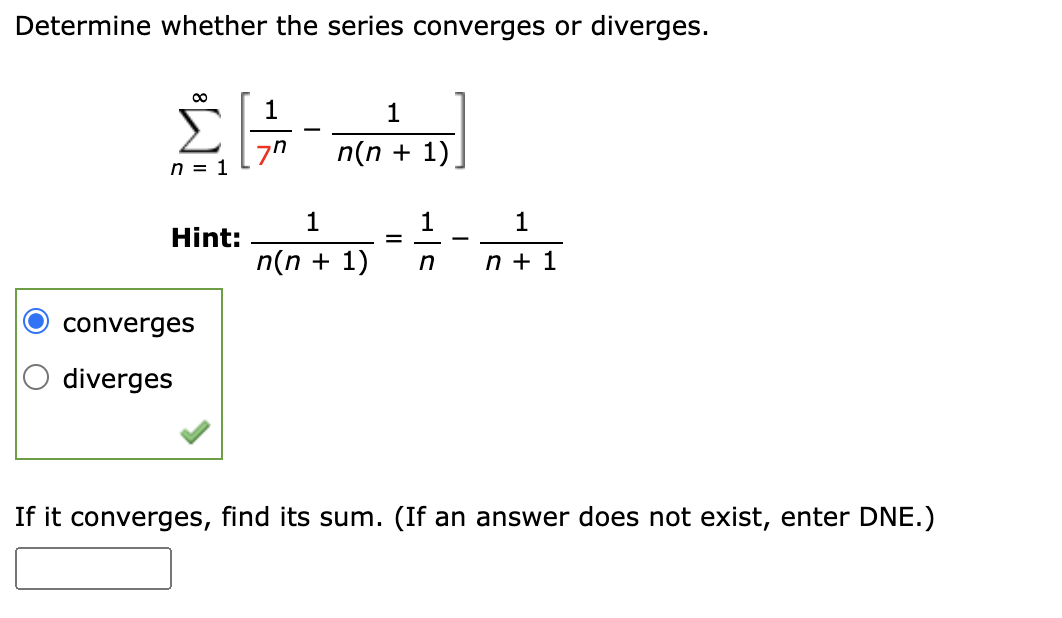Solved Determine whether the series converges or diverges. | Chegg.com