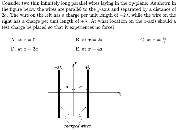 Solved Consider two thin infinitely long parallel wires | Chegg.com
