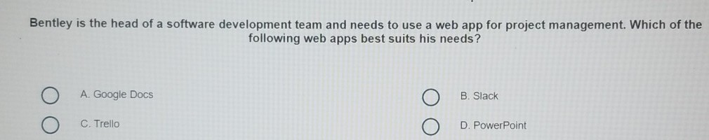 Solved Bentley is the head of a software development team | Chegg.com