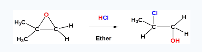Solved 2,2-dimethyloxirane with HCl How can this exhibit? | Chegg.com