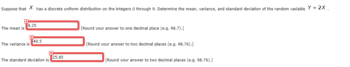 Solved Suppose that X has a discrete uniform distribution on | Chegg.com