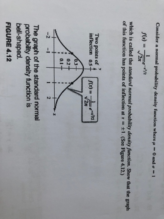 Solved Considcr a normal probability density function where | Chegg.com
