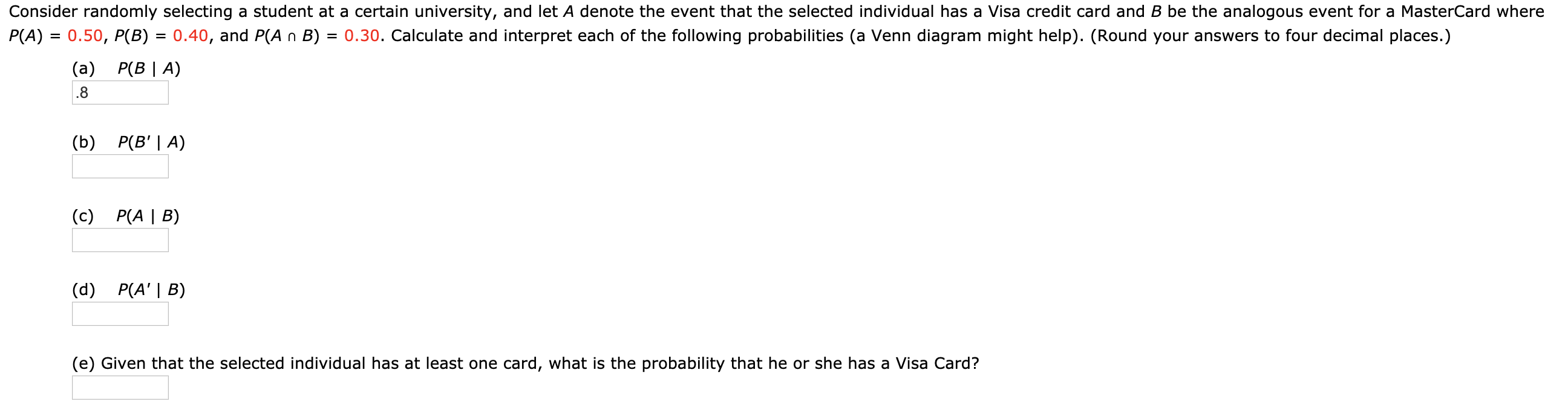 Solved Consider randomly selecting a student at a certain | Chegg.com