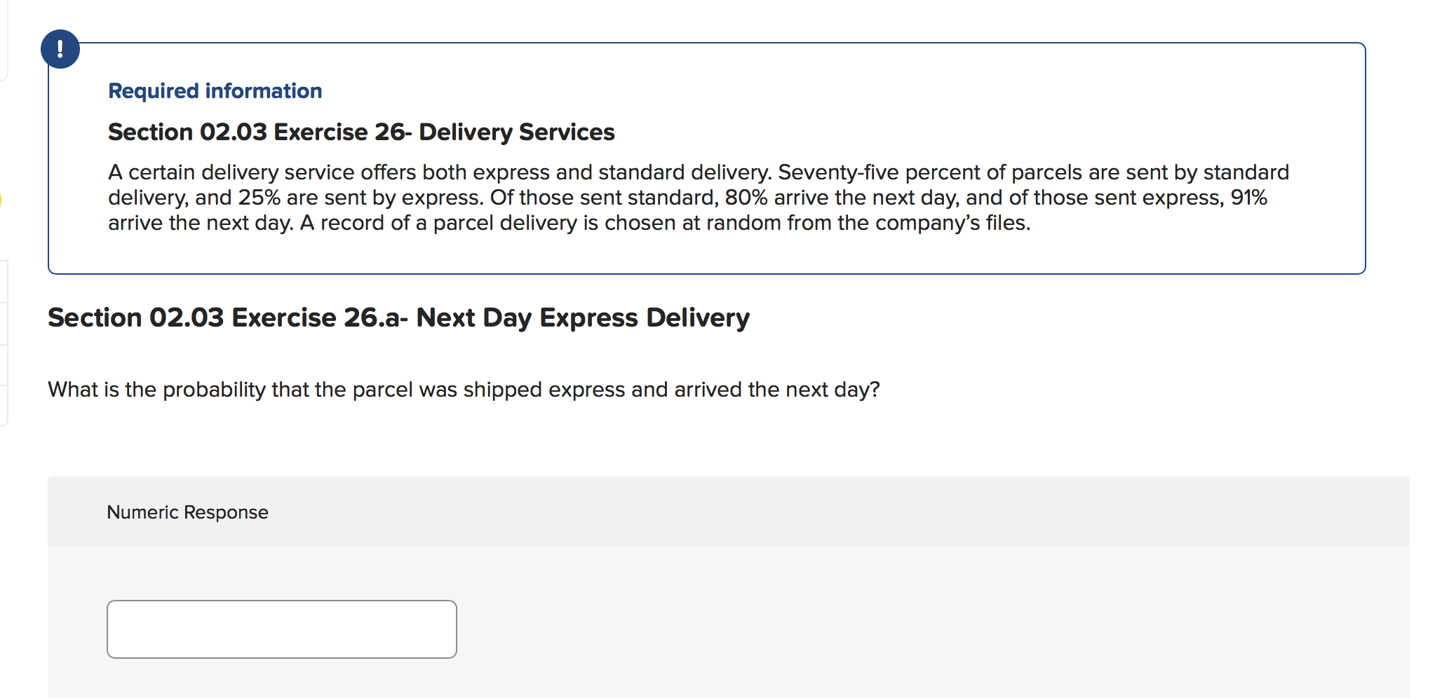 Solved !Required informationSection 02.03 ﻿Exercise 26- | Chegg.com