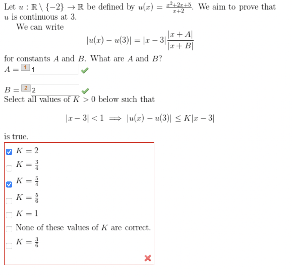 Solved : 2+2 Let u:R\{-2} + R be defined by u(x) 22+2x+5. We | Chegg.com