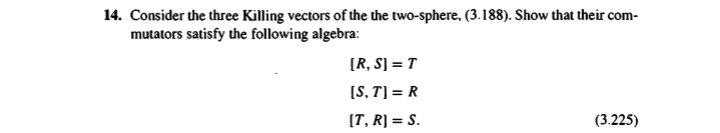 Solved This problem is " Spacetime and Geometry, An | Chegg.com