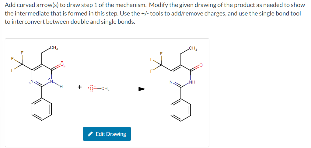 Solved add curved arrows to draw step 1 of the mechanism. | Chegg.com