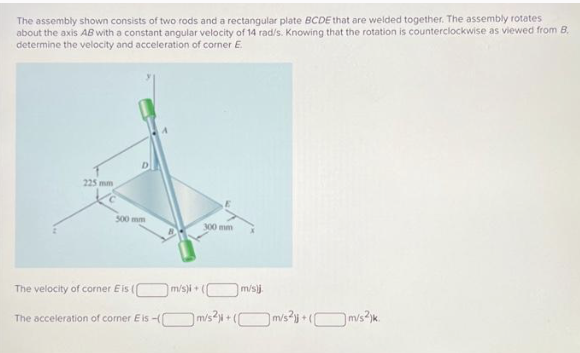 Solved The assembly shown consists of two rods and a | Chegg.com