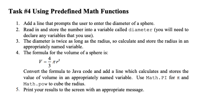 Solved // TASK #2 Add an import statement for the Scanner | Chegg.com