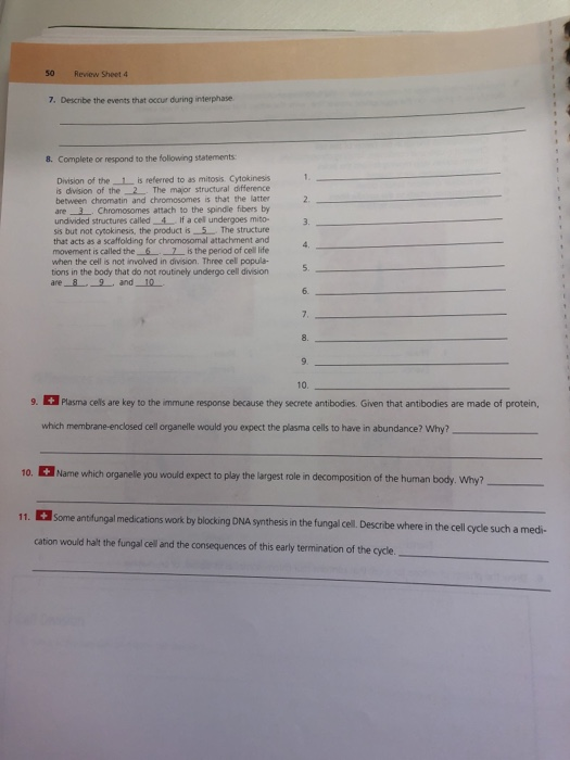 Solved Instructors may assign a portion of the Review Sheet | Chegg.com