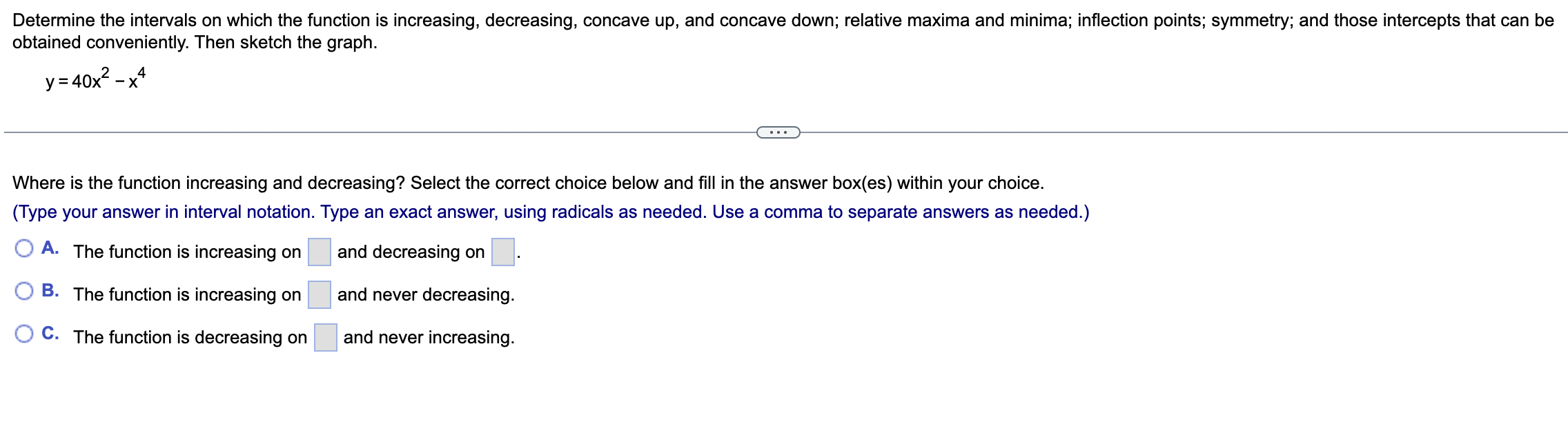 Solved Determine The Intervals On Which The Function Is