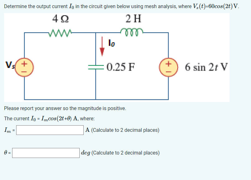 Solved Determine the output current I0 ﻿in the circuit given | Chegg.com