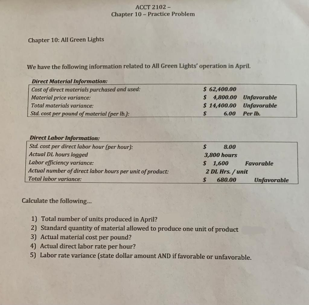 Solved ACCT 2102 - Chapter 10 - Practice Problem Chapter 10: | Chegg.com Solved ACCT 2102 - Chapter 10 - Practice Problem Chapter 10: | Chegg.com