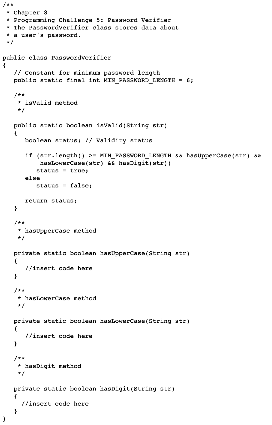 Solved I have to use the given code to make a password | Chegg.com