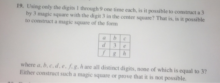 Solved Using only the digits 1 through 9 one time each, is | Chegg.com