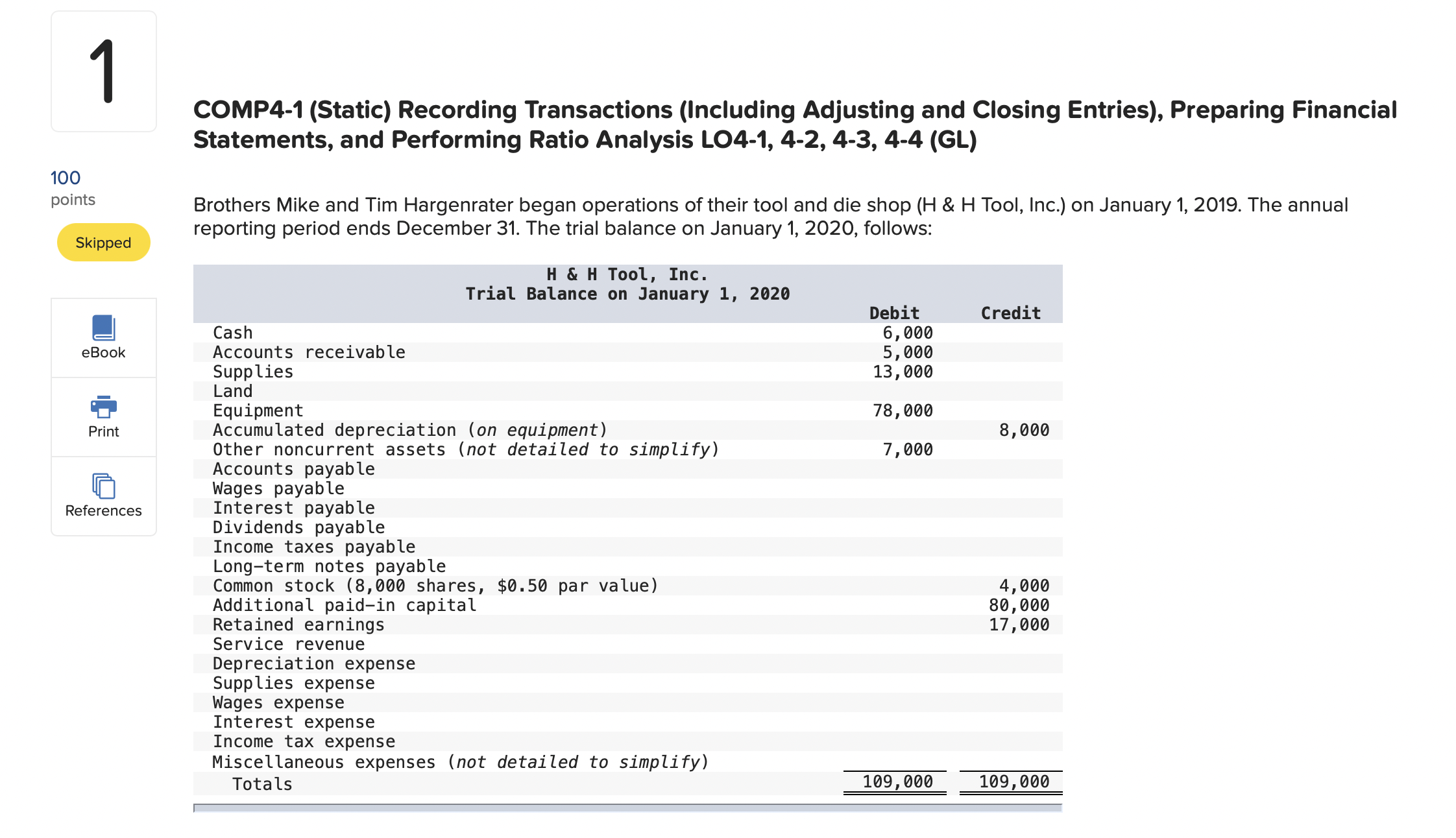 Solved COMP4-1 (Static) Recording Transactions (Including | Chegg.com