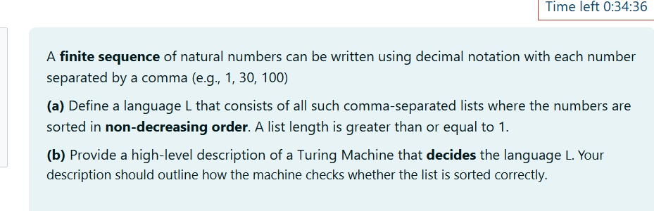 Solved A finite sequence of natural numbers can be written | Chegg.com